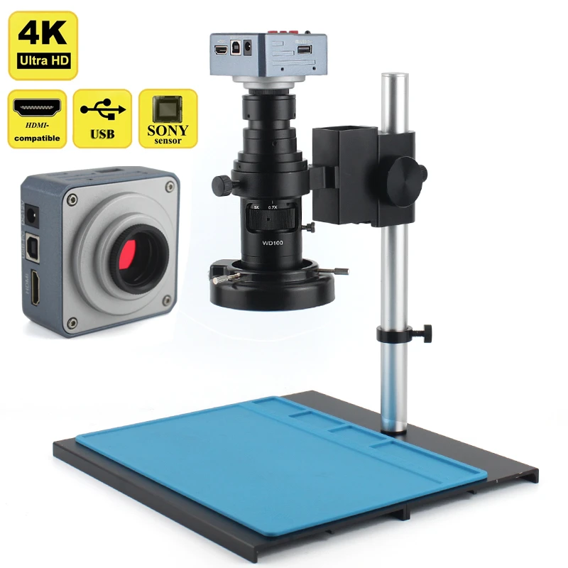 Cámara de microscopio de vídeo Digital 4K Ultra HD 1080P Compatible con ...