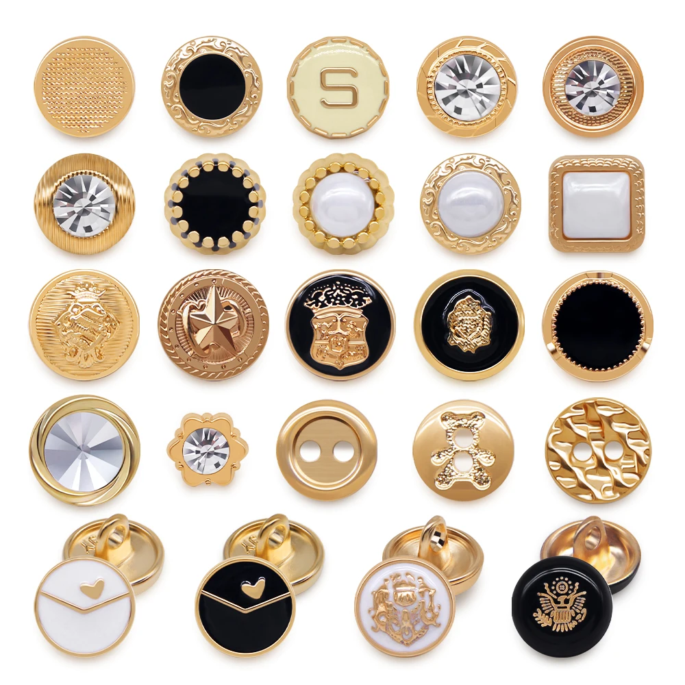 New-10pcs-lot-Fashion-Gold-Small-Metal-Buttons-For-Shirt-Women-Men ...