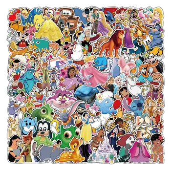 100/200pcs Disney Mixed Cartoon Stickers Movie Decals DIY Laptop Phone ...