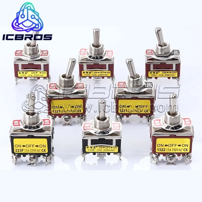 E-TEN-Toggle-Switch-6Pin-ON-ON-Power-Switch-15A-250V-Rocker-Head-Switch ...
