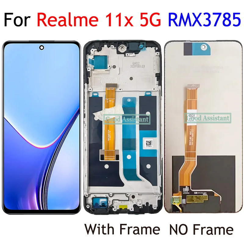 6.72 インチ黒 OPPO Realme 11x 5 グラム RMX3785 Lcd ディスプレイタッチスクリーンデジタイザパネルアセンブリ ...