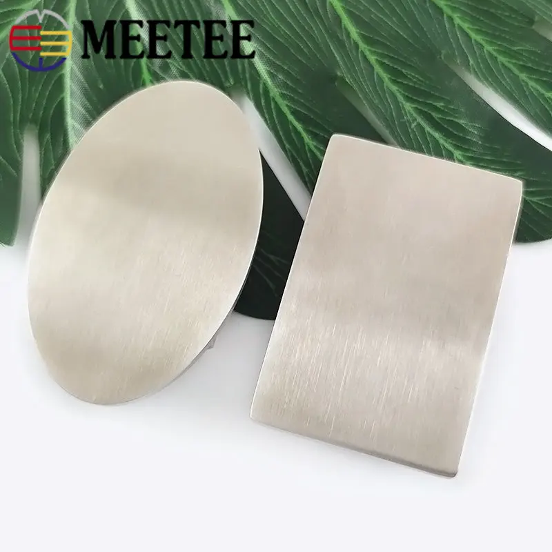 Meetee-1Pc-35mm-40mm-Stainless-Steel-Belt-Buckles-Metal-Smooth-Plate ...