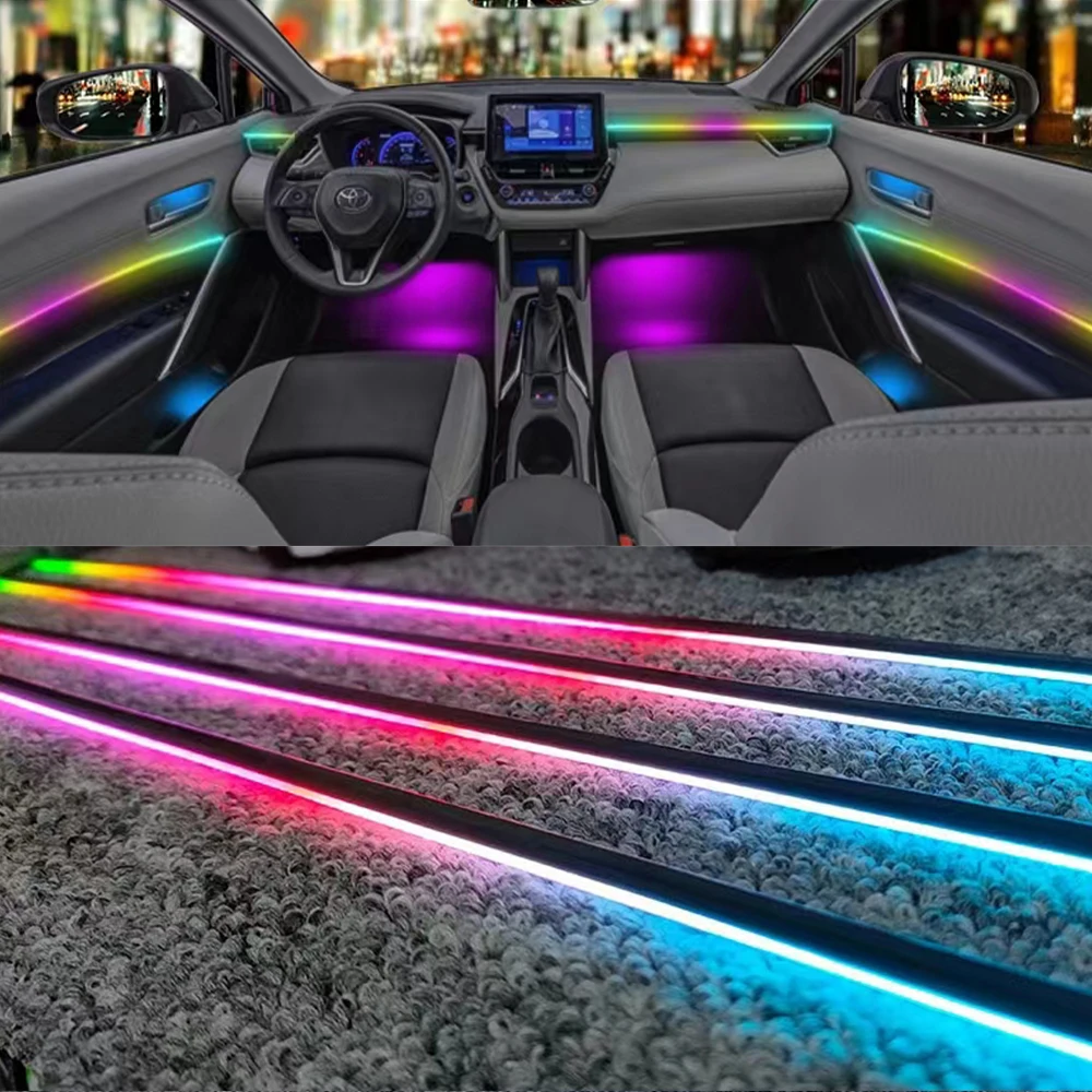 Lumi-res-ambiantes-de-voiture-color-es-lampe-d-ambiance-automobile ...