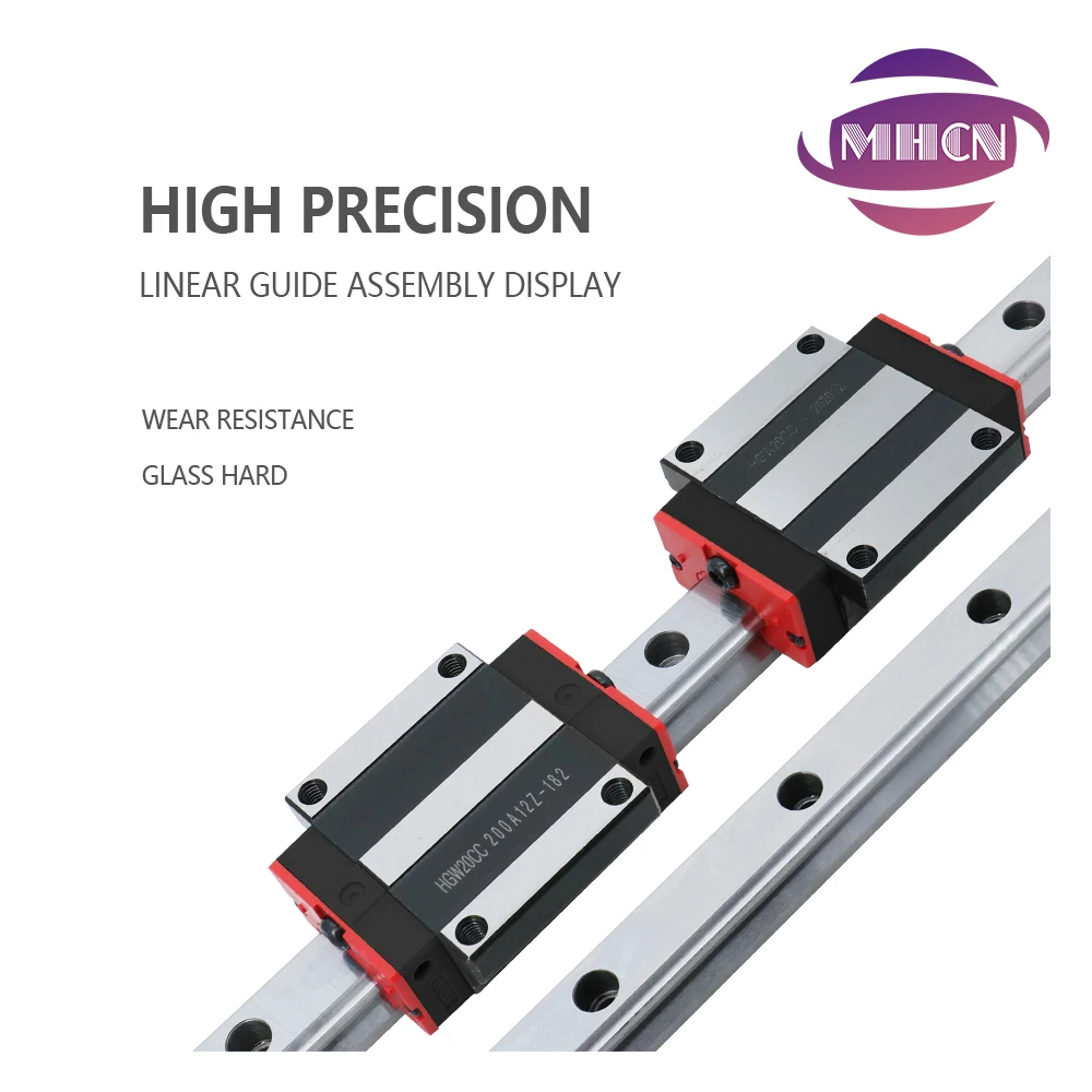 EU RU warehouse Linear Guides 2 pcs HGR20 200-500mm Linear Rails + 4 ...