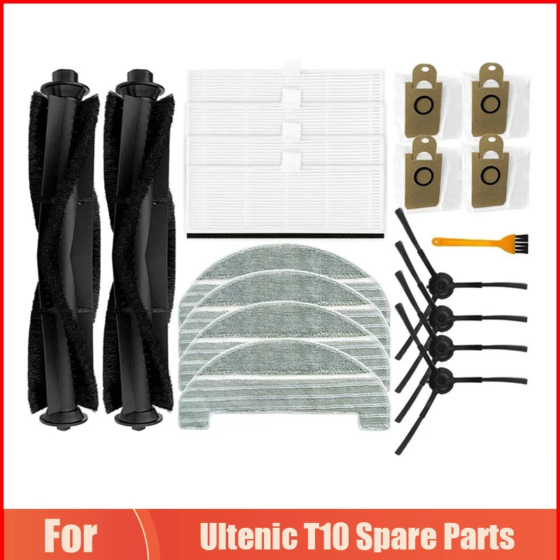 Main-Brush-Side-Brush-Hepa-Filter-Mop-Rags-Replacement-For-Ultenic-T10 ...