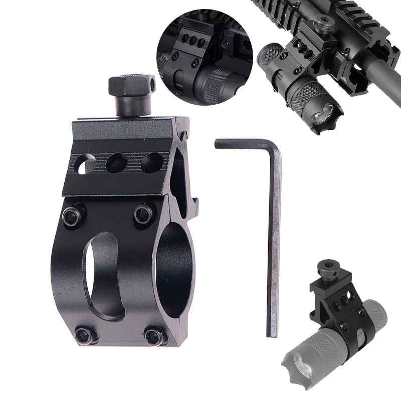 1-Pair-Tactical-25-4mm-Quick-Release-Offset-Flashlight-Scope-Mount ...