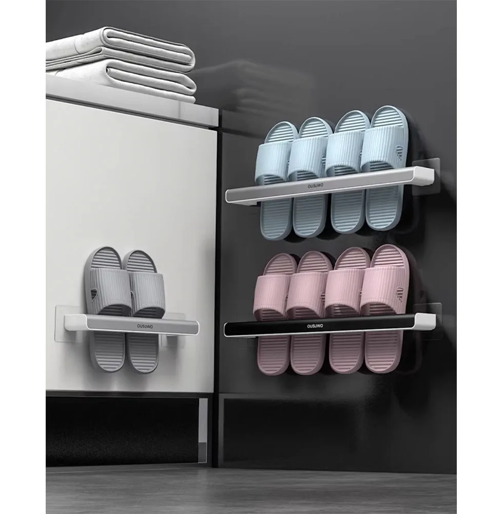 Bathroom-slipper-rack-wall-mounted-toilet-shoe-storage-device-bathroom ...