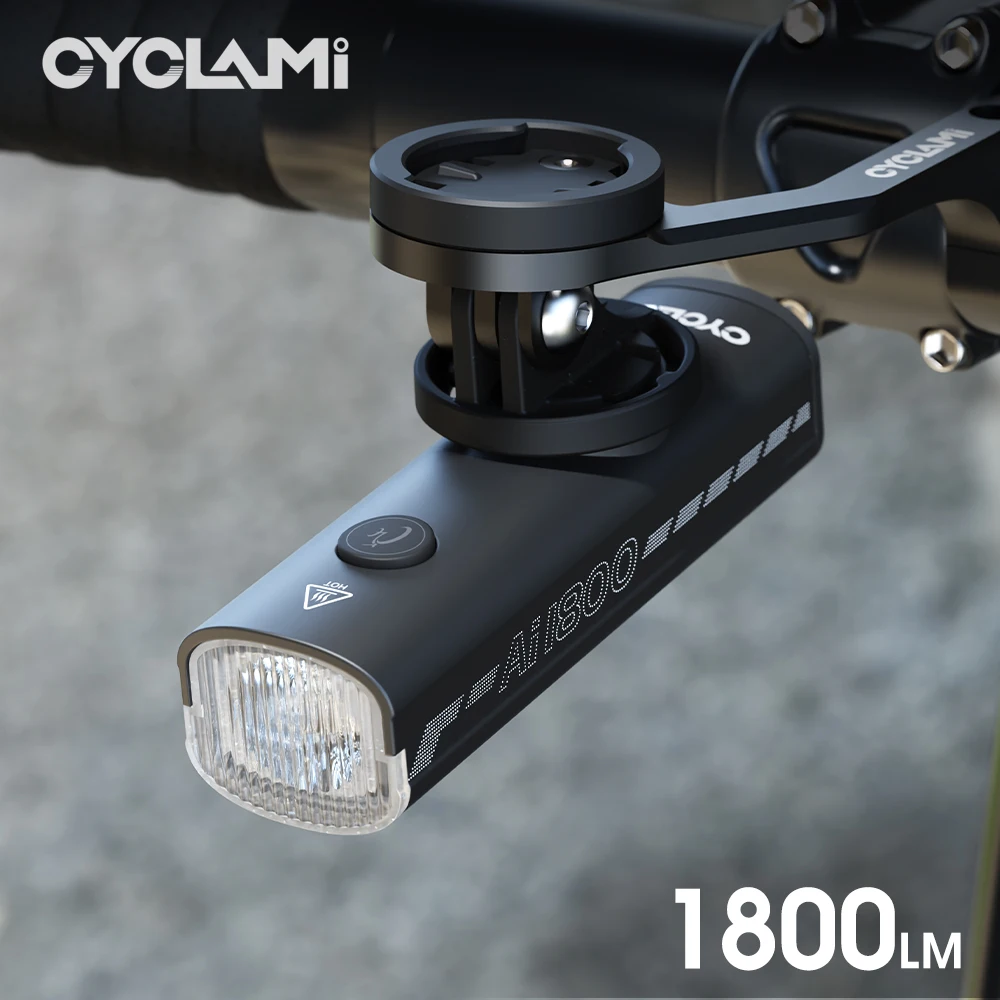 CYCLAMI 1800 루멘 초경량 고휘도 자전거 전조등 미니 휴대용 손전등 안전 경고등 AI1800 - AliExpress 18