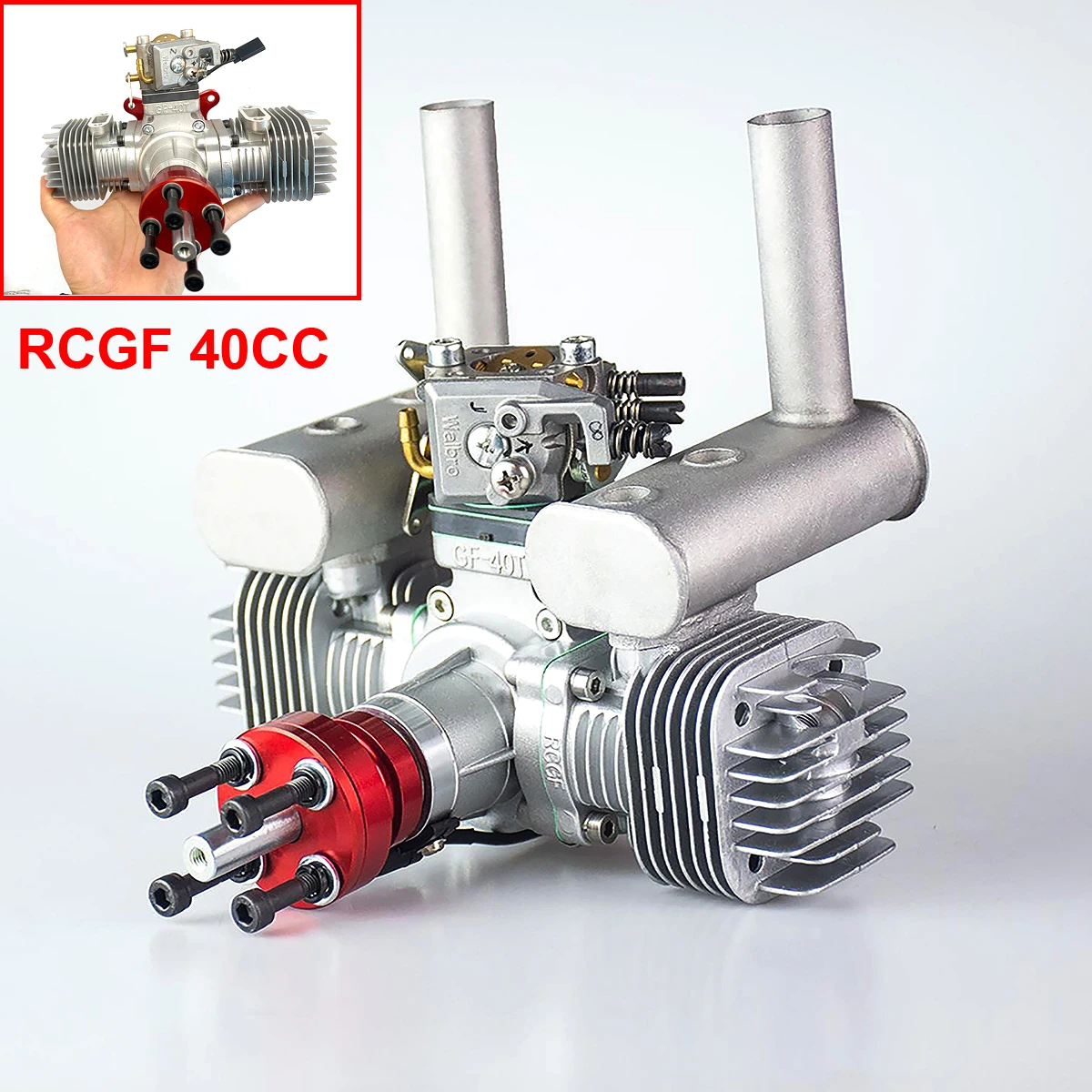 RCGF-40CC-T-Twin-Cylinder-Gasoline-Engine-Two-Stroke-with-Muffler ...