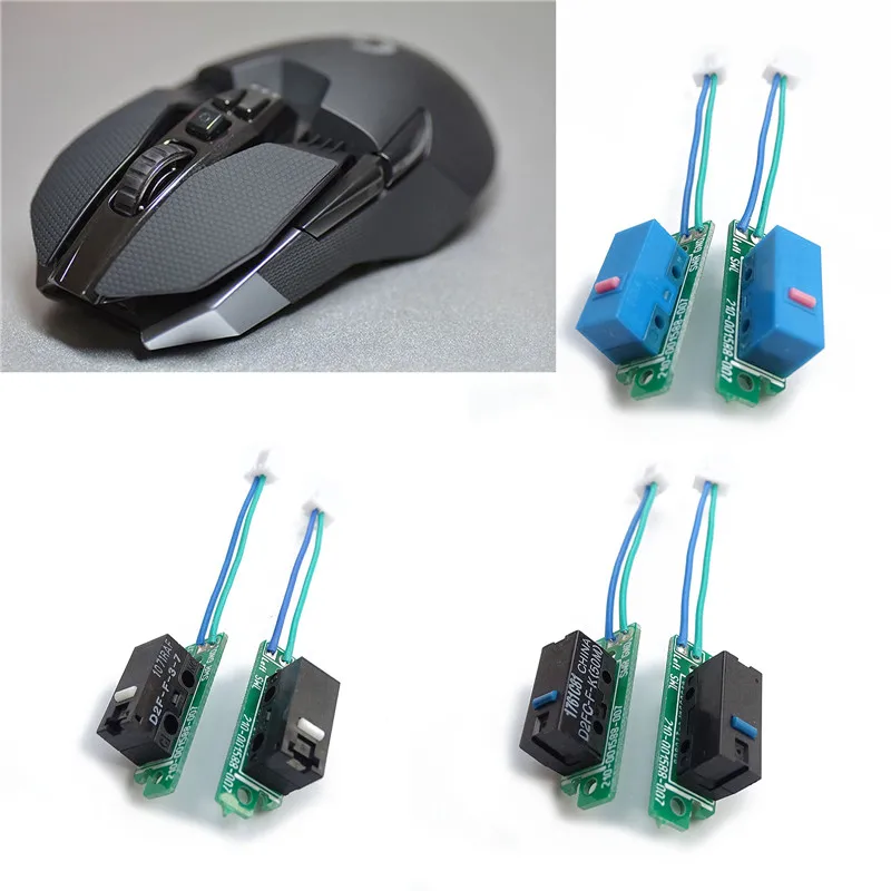 2pcs Mouse Repair Parts Mouse Micro Switch Button Boards For Logitech ...