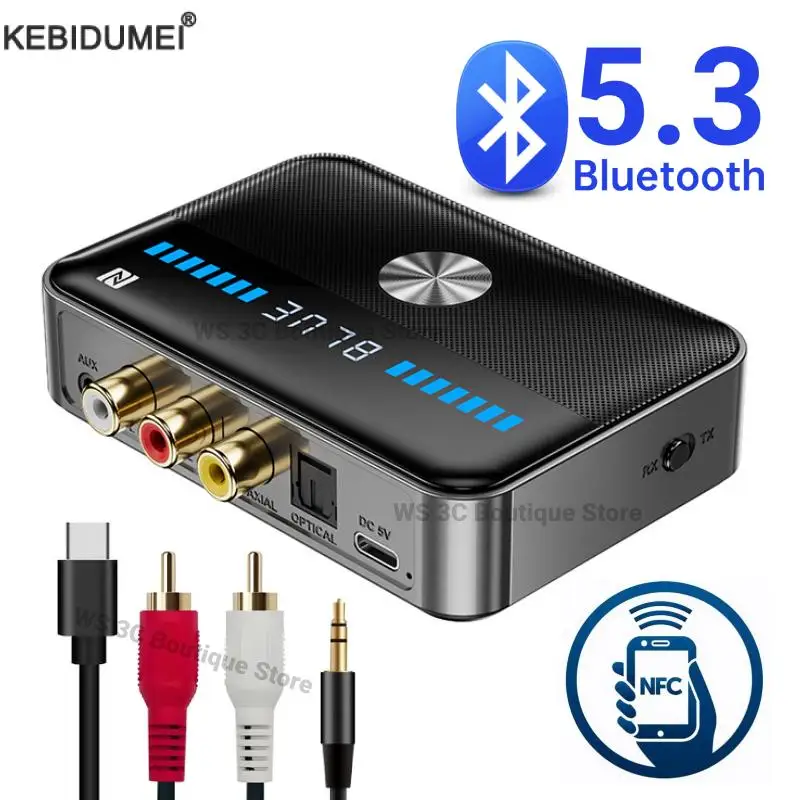 Transmisor-receptor-NFC-Bluetooth-5-3-adaptador-de-Audio-RGB ...