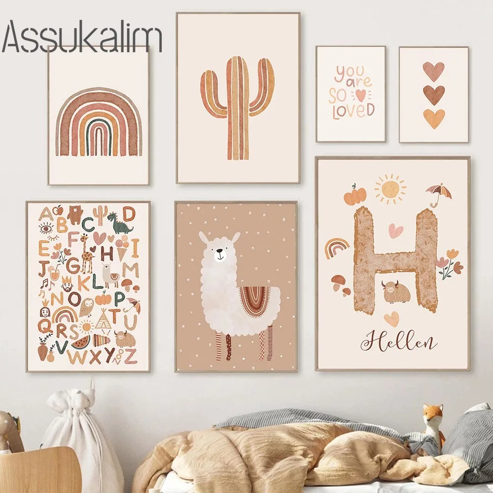 Alphabet Poster Nursery Wall Art