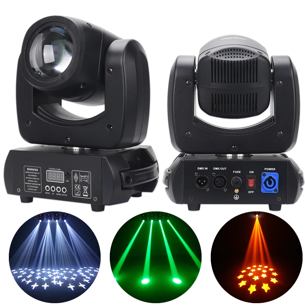 YUER-100W-Gobo-Light-18-Prism-LED-Spotlight-Stage-Effect-Lighting-DJ ...