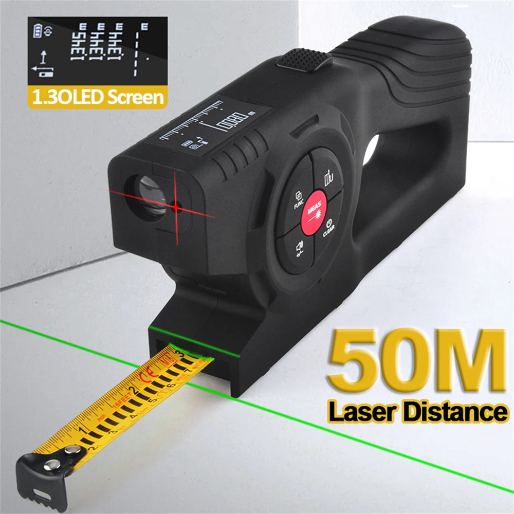 T1 Digital Tape Measure Professional Accurate Measuring Tool Green ...