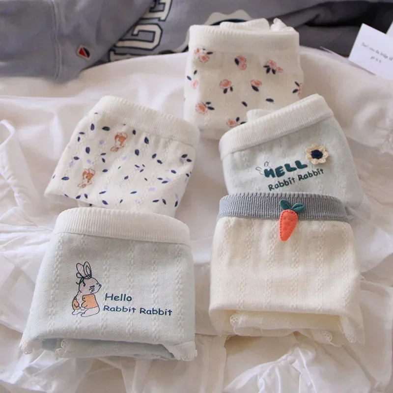 SP-CITY-Japan-Style-Flower-Rabbit-Cute-Women-s-Underwear-Low-Waist ...