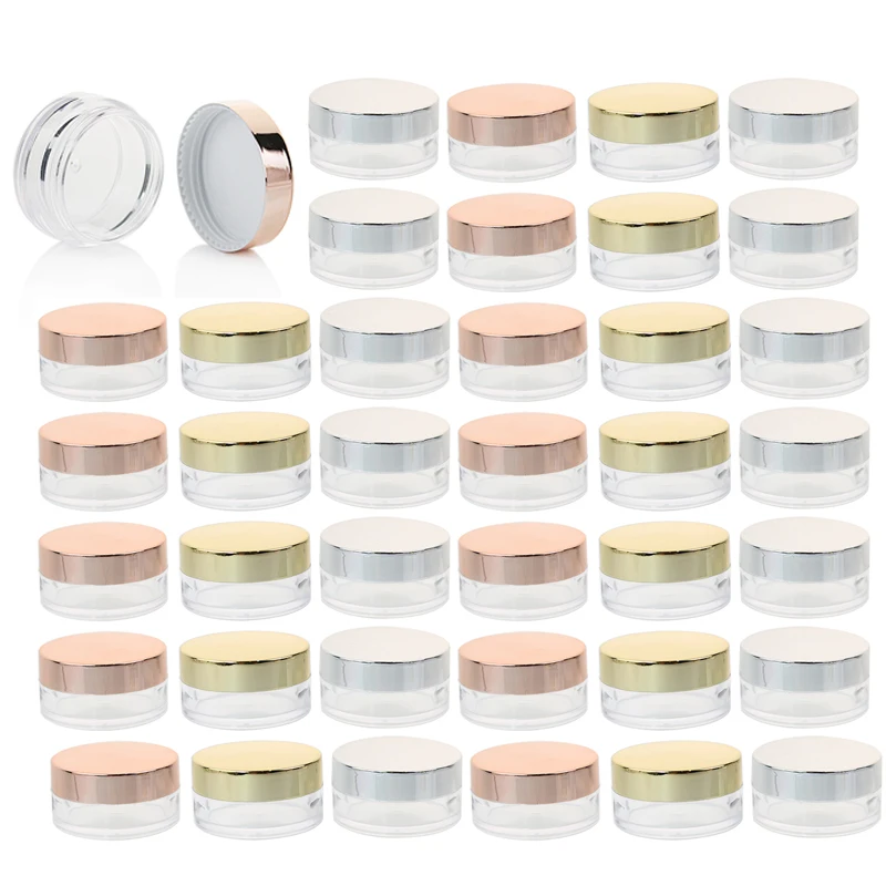 50pcs-Plastic-Cosmetic-Jars-3g-10g-Makeup-Jar-with-Lid-for-Face-Cream ...