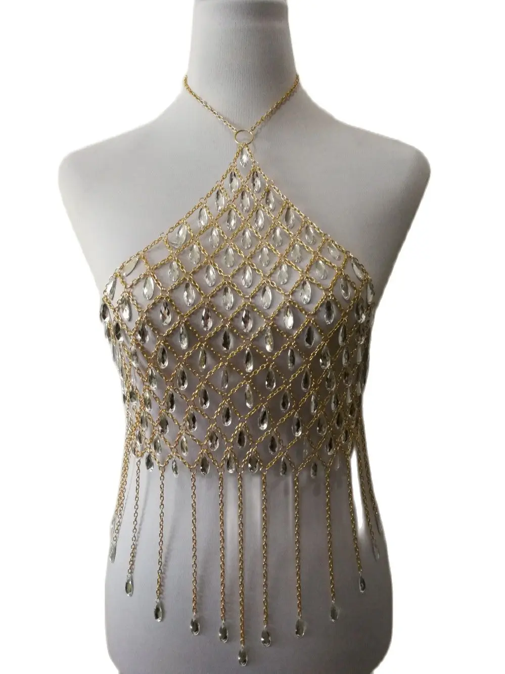 Fashion-Style-WRB1016-Women-Gold-Colour-Chains-Acrylic-Beads-Necklace ...