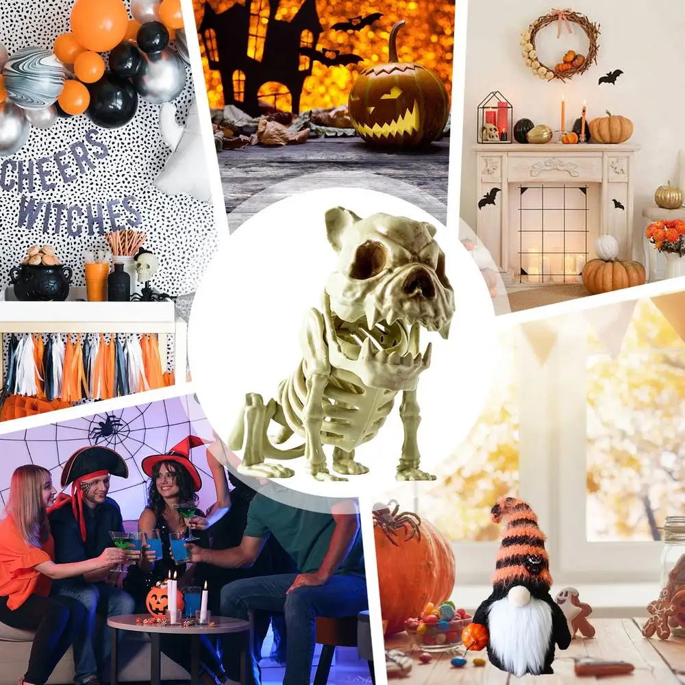 French Bulldog Skeleton Halloween Decoration - wigglelove