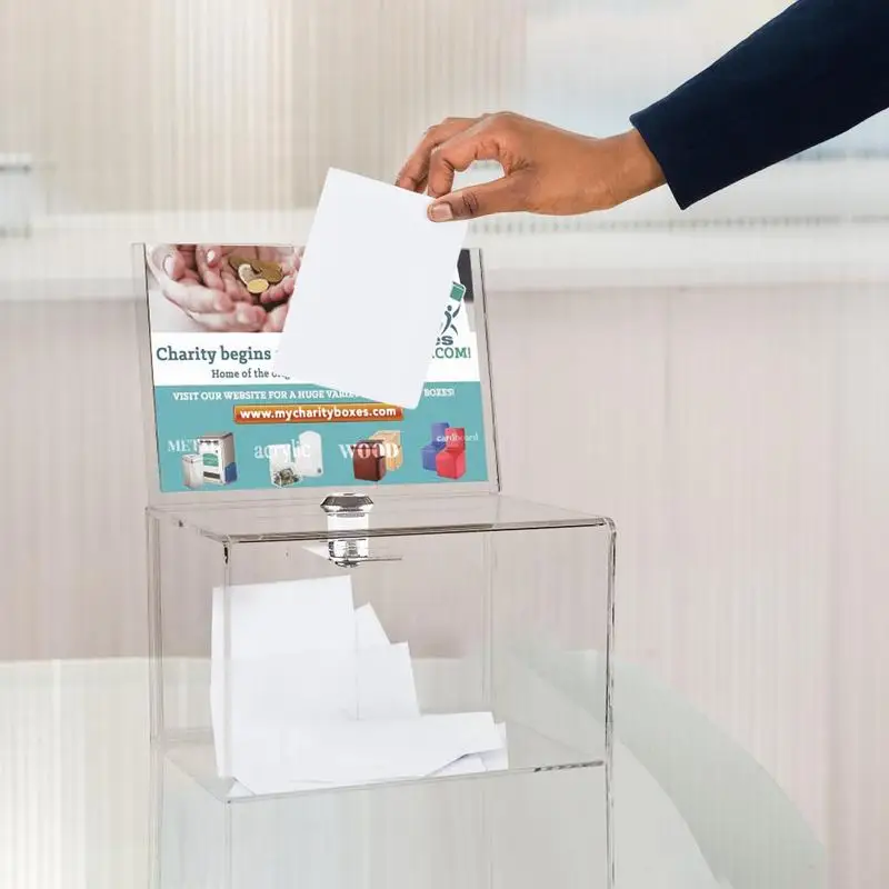 Clear-Acrylic-Donation-Collection-Box-Perspex-Charity-Fundraising-Box ...