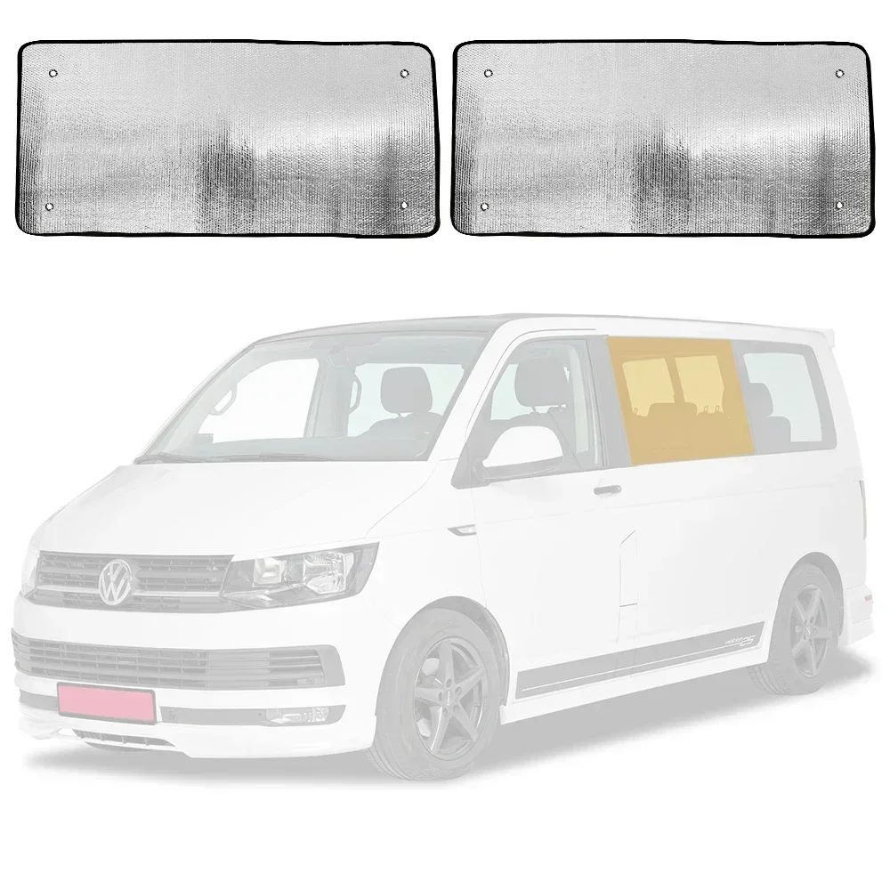 2PC-SET-Car-Sun-Shade-Car-Window-Sunshade-FITS-VW-T5-TRANSPORTER ...