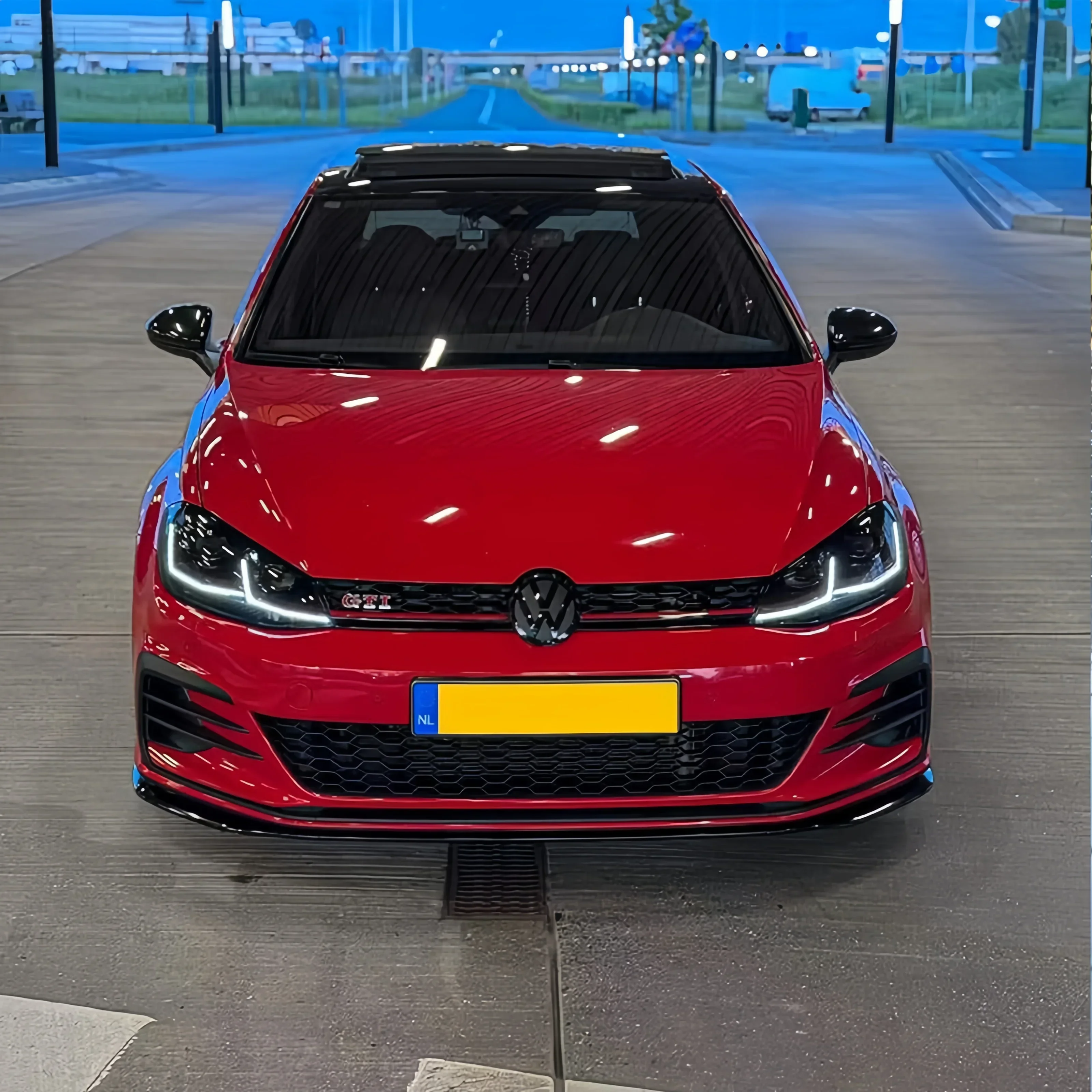 TCR-Style-Car-Front-Bumper-Lip-Spoiler-Rear-Spoiler-Cap-for-VW-Golf-Mk7 ...