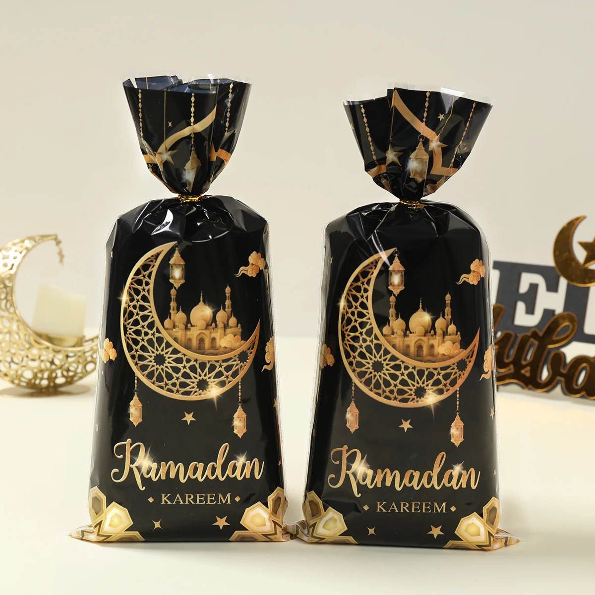 25/50/100Pcs Ramadan Kareem Candy Gift Packing Bags 2025 Eid Mubarak ...