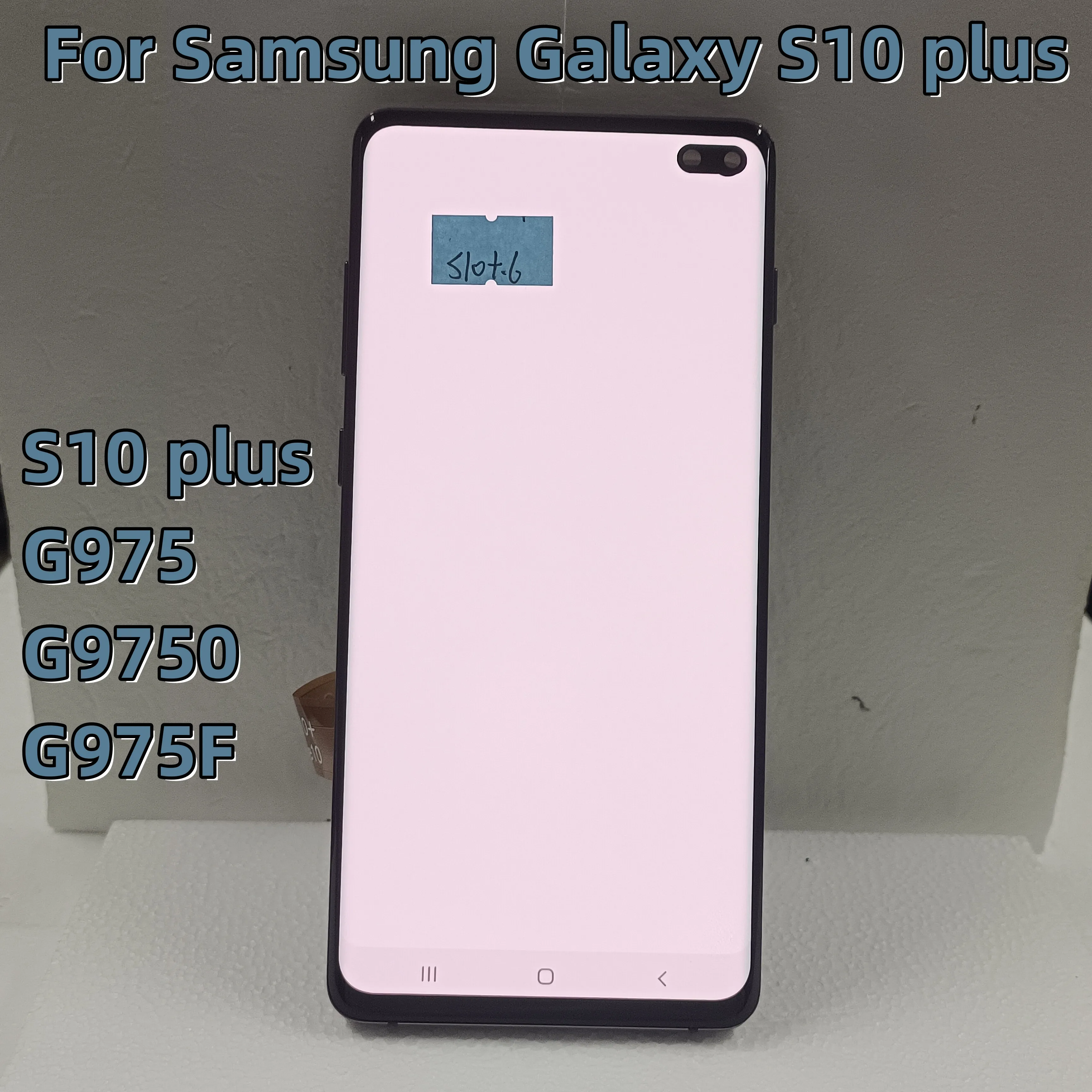 AMOLED-For-SamSung-Galaxy-S10-Plus-G975-SM-G9750-G975F-LCD-With-Frame ...