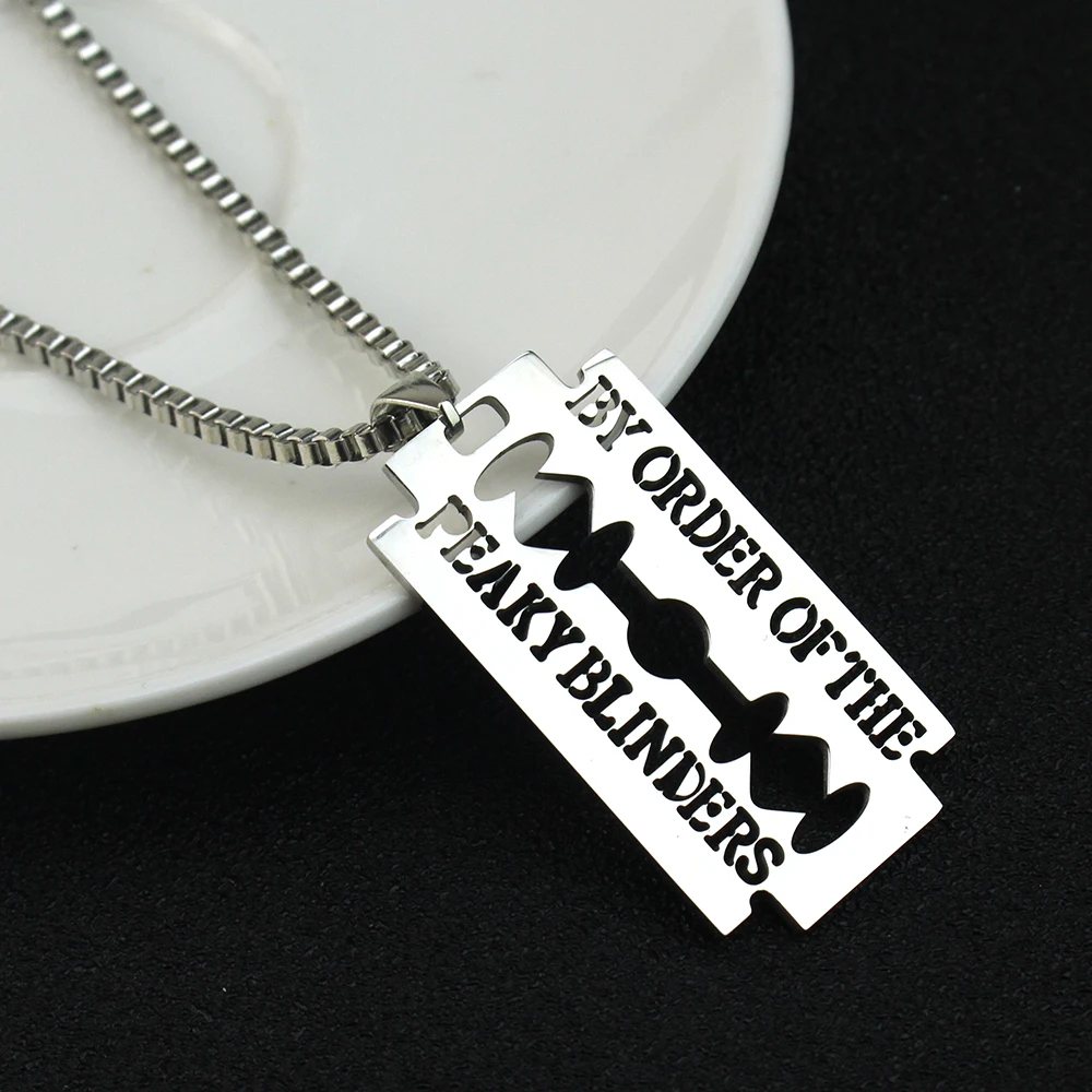 Razor-Blade-Necklace-Movie-Jewelry-Peaky-Blinders-Blade-Pendants ...