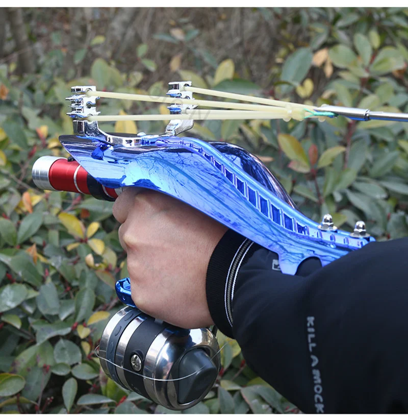 Professional Shooting Catapult Set with Fishing Reel and Darts for ...