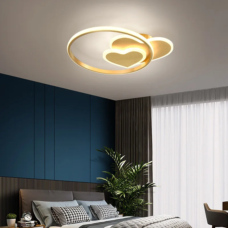 Led Heart-shaped Ceiling Light Modern Minimalist Living Room Bedroom ...