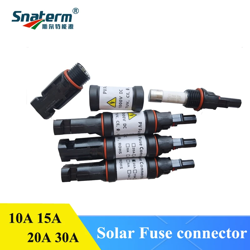 Waterproof-1000VDC-10A-15A-20A-30A-Solar-PV-fuse-connector-terminal ...