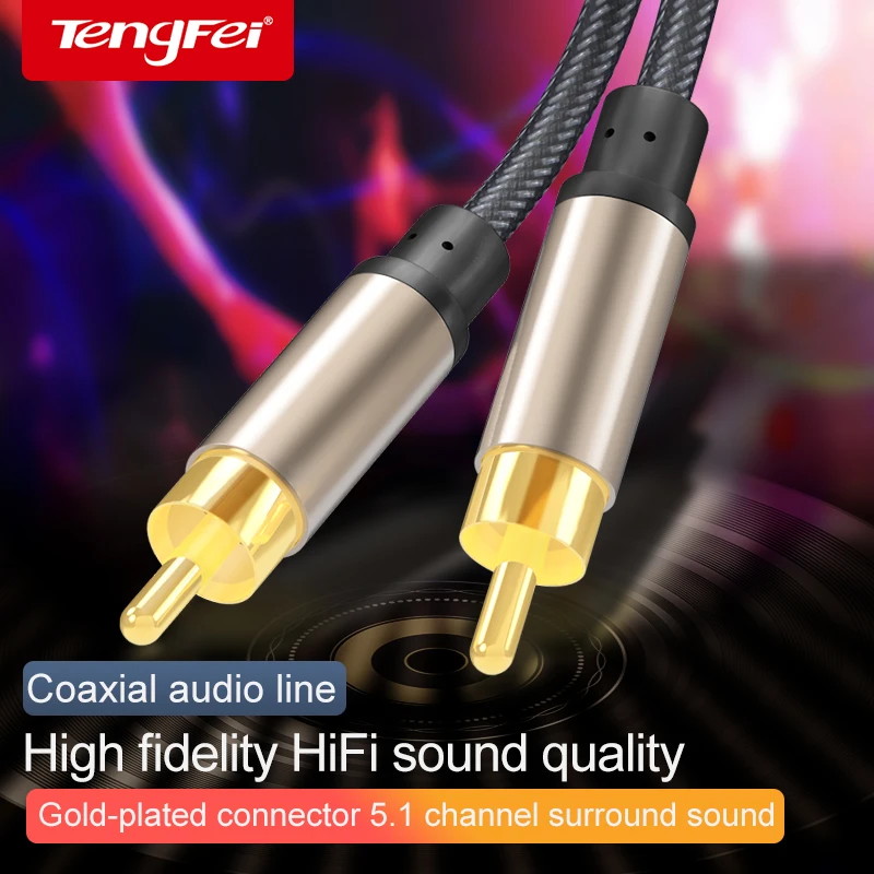 Cable-Coaxial-SPDIF-HiFi-5-1-Cable-de-v-deo-para-amplificador-de-TV ...