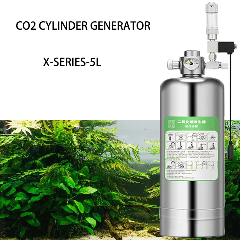 Aquarium-CO2-Generator-system-Kit-Stainless-Steel-CO2-Cylinder ...