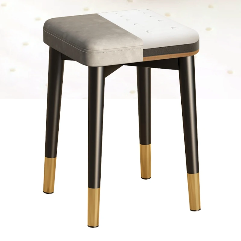 Light-Luxury-Household-Square-Stool-Modern-Simple-Dining-Table-Metal ...
