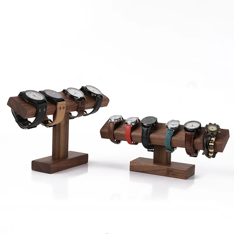 Wooden-Watch-Display-Stands-Bracelet-Holder-Jewelry-Organizer-Walnut ...