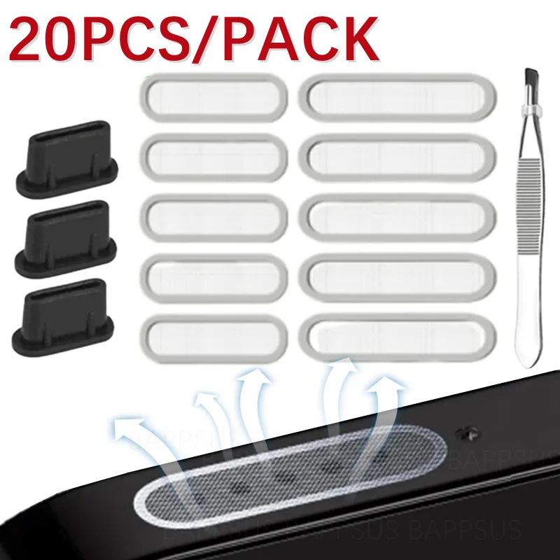 New Universal Mobile Phone Speaker Anti Dust Mesh Sticker Type C USB ...