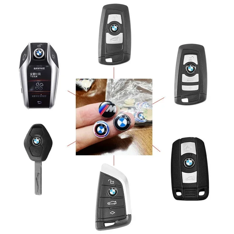 11mm applicable car key logo sticker For BMW 1 3 5 7 series x1 x3 x4 x5 ...