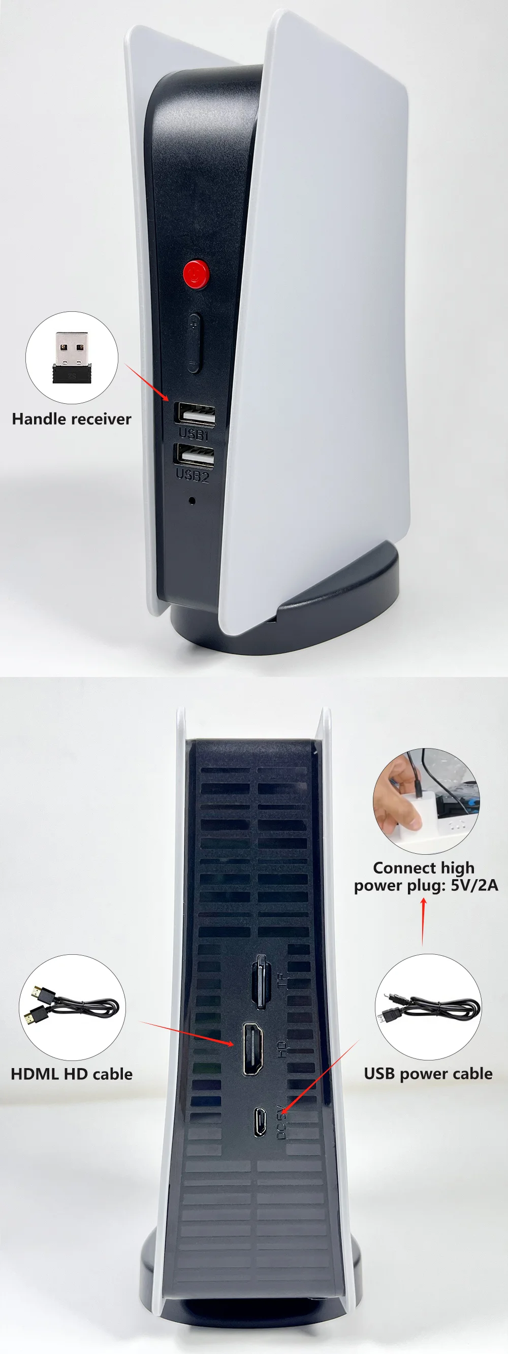 M5 Video Game Console 4K Retro TV Box 15000+ Games 2.4G Wireless ...