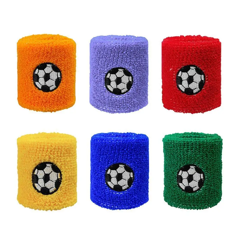 6PCS-Colorful-Cotton-Sport-Wristband-For-Children-Sweatband-Wrist ...