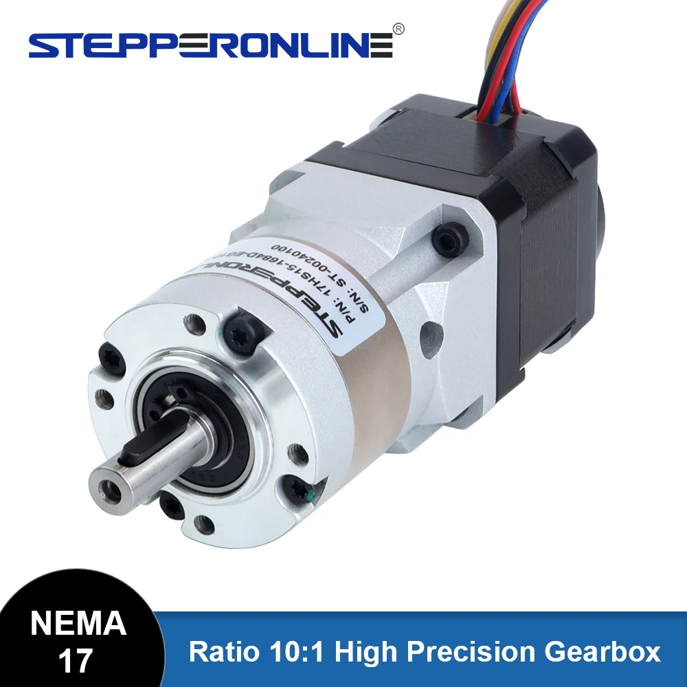STEPPERONLINE-Nema-17-Stepper-Motor-42-Ratio-10-1-Planetary-Gearbox ...