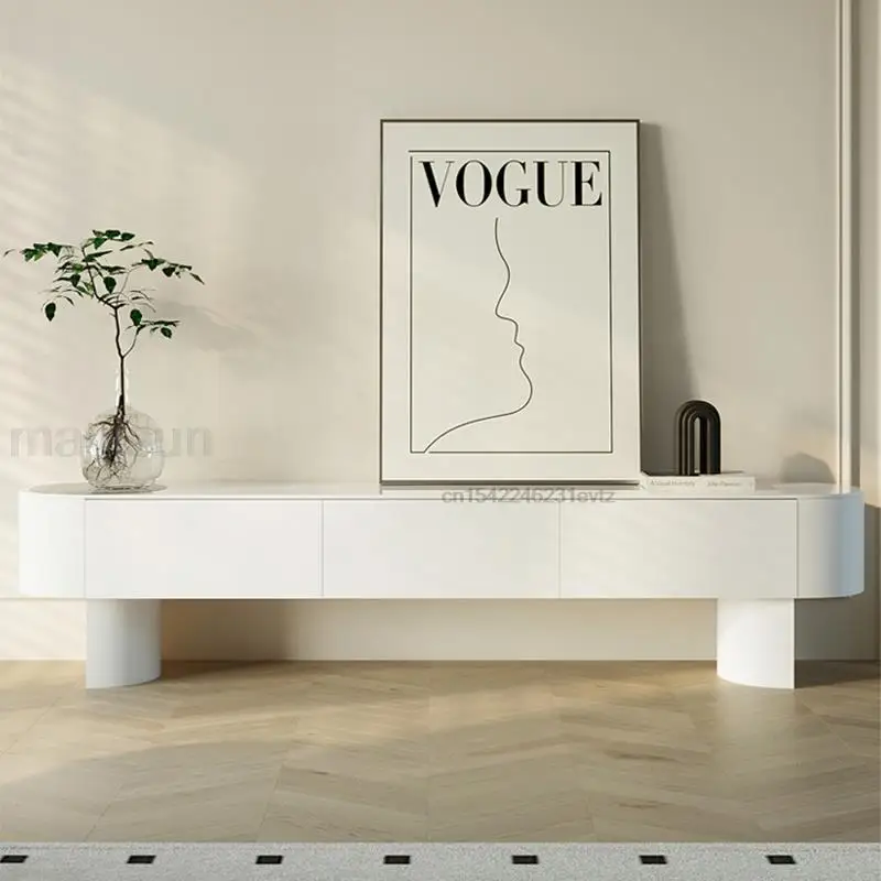 Simplicity Round Corner TV Stand High end Living Room Center Furniture Modern Large Storage Space Television Cabinets In White AliExpress