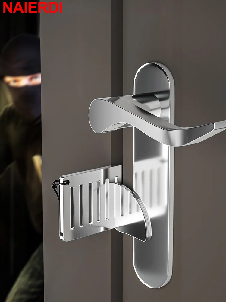 NAIERDI-Anti-theft-Lock-Portable-Security-Hotel-Door-Locks-Stainless ...