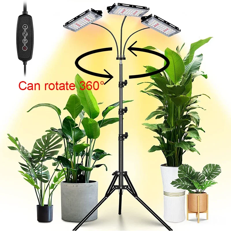 Full-Spectrum-Table-Stand-LED-Grow-Lights-IR-UV-For-Hydroponic-Indoor ...