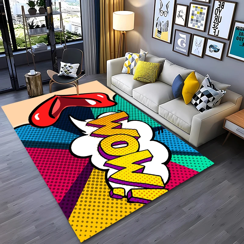 Pop-Art-3D-Printing-Large-Area-Carpets-for-Home-Living-Room-Children-s ...