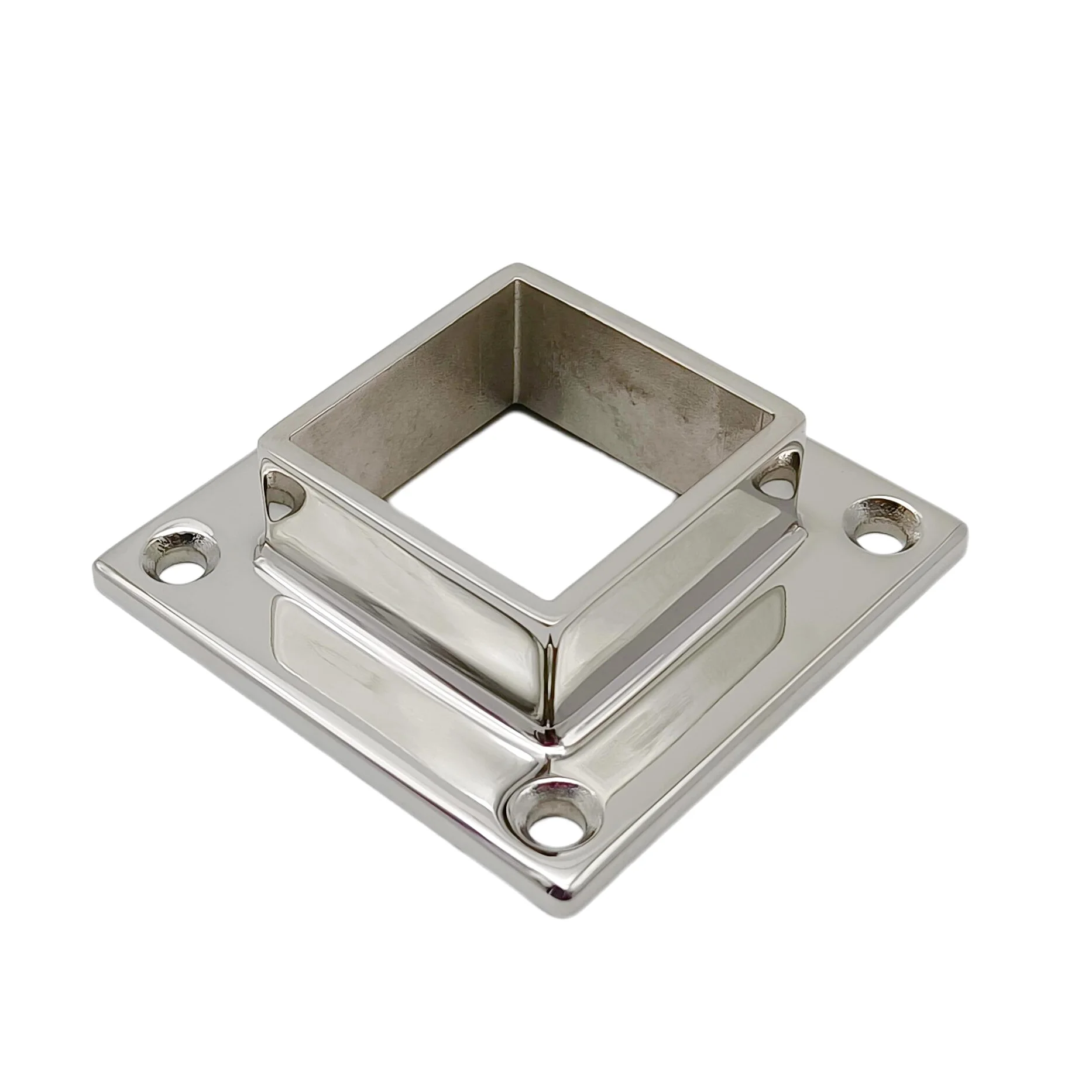 50-8mm-Square-Tube-Flange-316-Stainless-Steel-Square-Handrail-Base ...