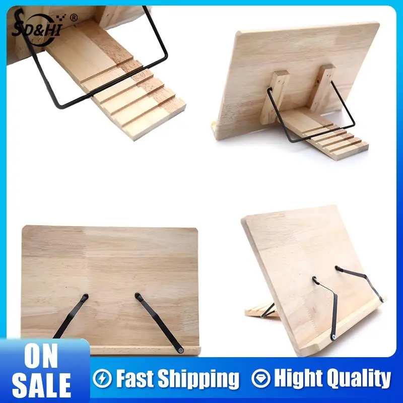 1pc-Adjustable-Foldable-Wood-Reading-Rest-Tablet-Book-Holder-Cook-Home ...
