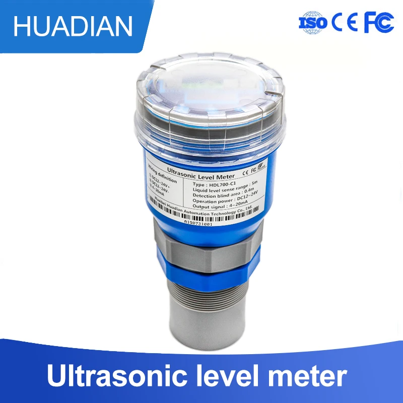 Ultrasonic-Level-Transmitter-Liquid-Oil-Fuel-Measuring-4-20mA-Output ...