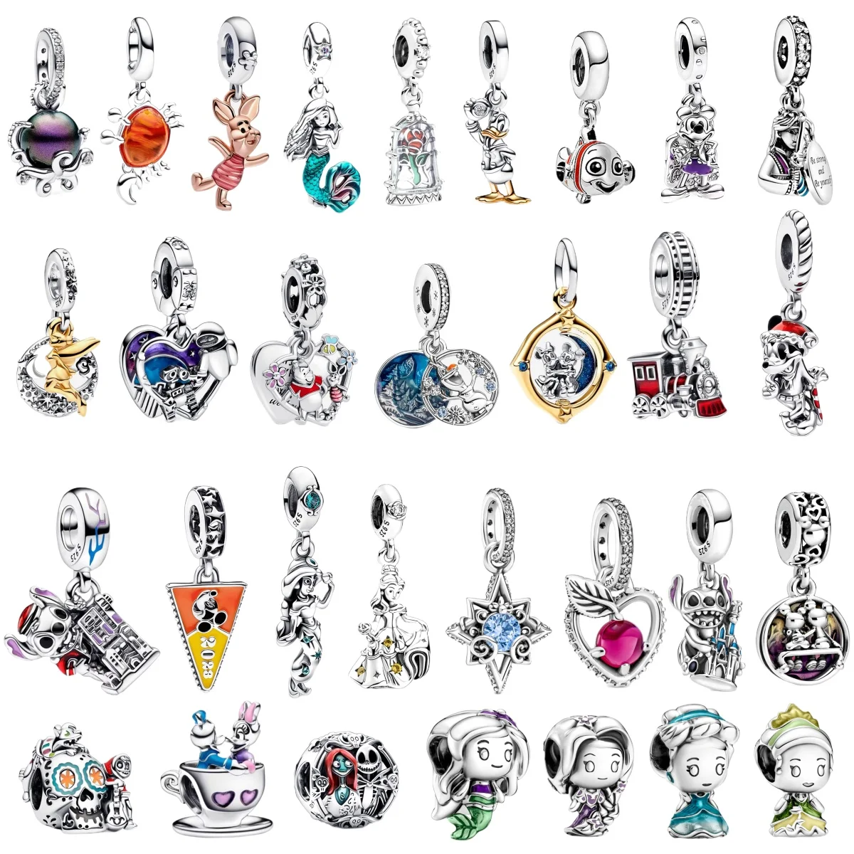 Colgante-de-plata-de-ley-925-con-dise-o-de-cangrejo-de-Disney-colgante ...