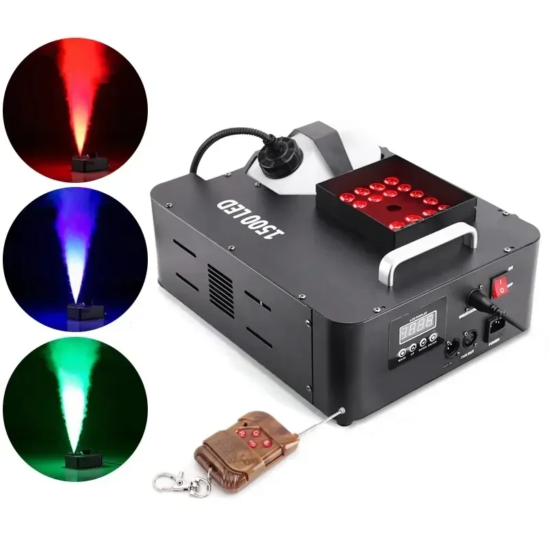 1500W LED Rgb Smoke Machine IR Remote Control Dmx Led Fog Machine for ...