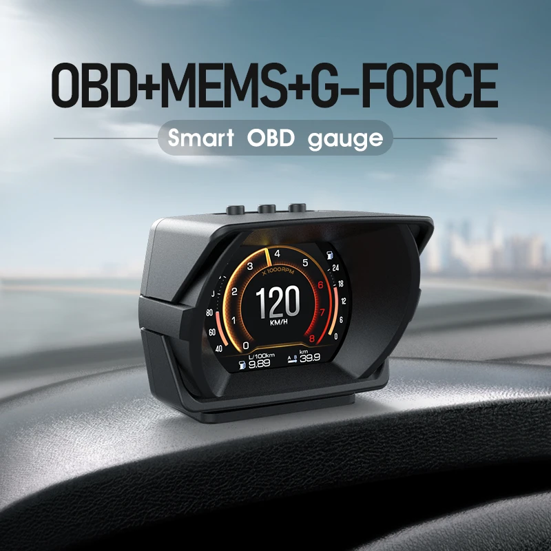 New Heads Up Display 3 IN 1 OBD2 GPS G-FORCE Gauge Car On-board ...